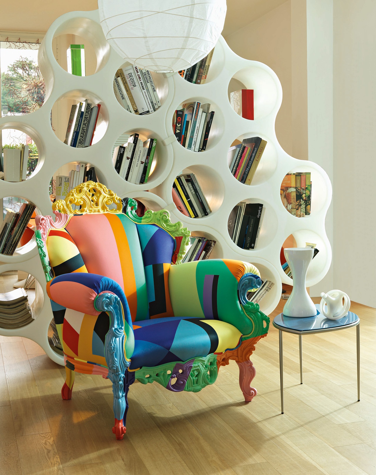 The Proust armchair with carved wooden frame, Cappellini - Luxury ...