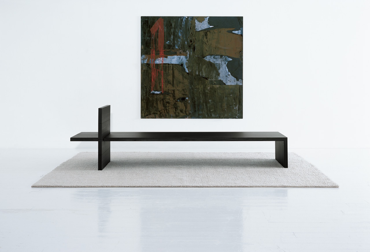 Waterside bench from wood, Cappellini - Luxury furniture MR