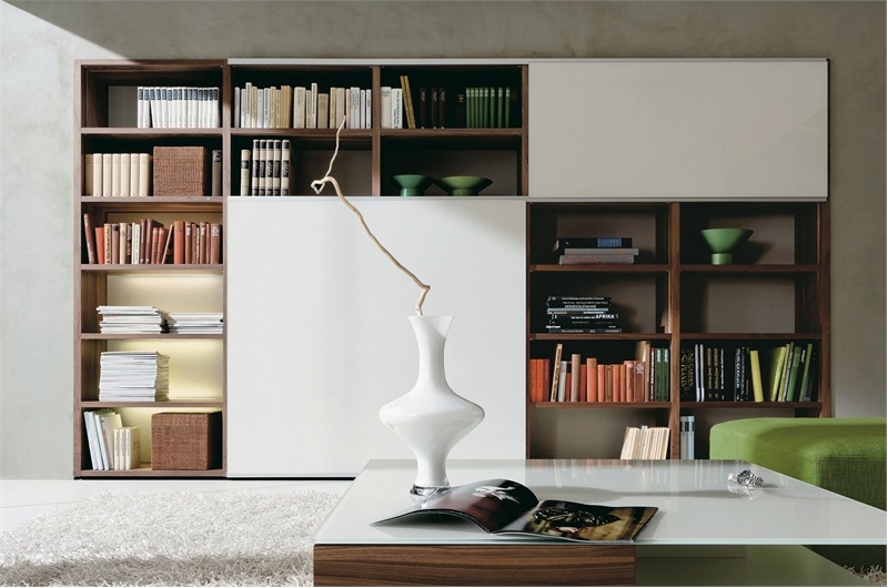Bookcase wood Mega-design, Hulsta - Luxury furniture MR