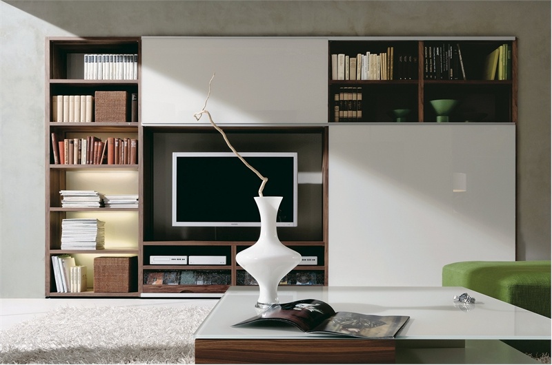 Bookcase wood Mega-design, Hulsta - Luxury furniture MR