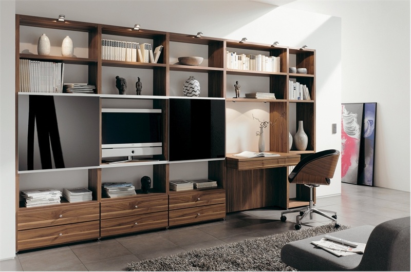 Bookcase wood Mega-design, Hulsta - Luxury furniture MR