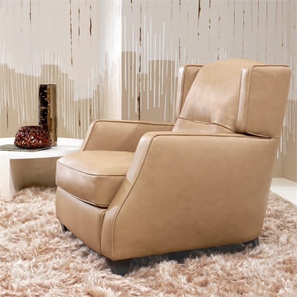 The chair frame is solid wood leather upholstered Amadeus, Natuzzi ...