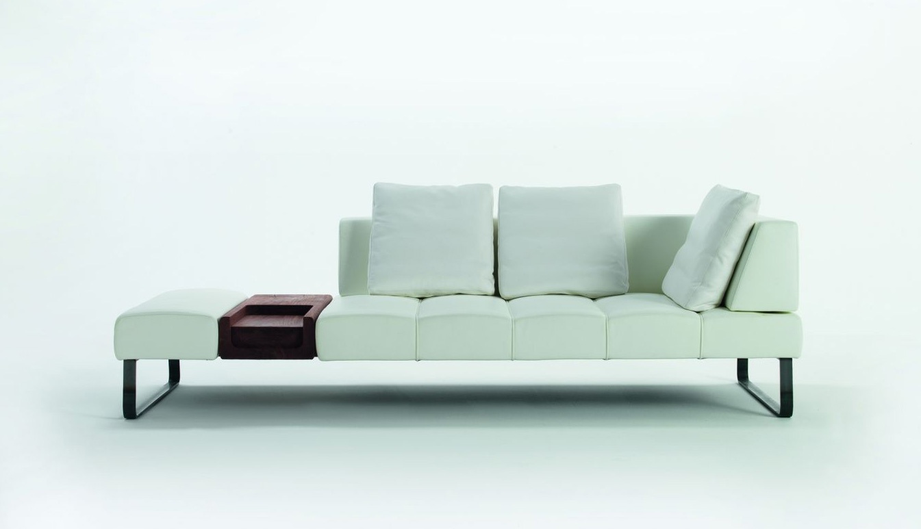 A sofa on legs of iron leather upholstered Patmos, Riva 1920 - Luxury furniture MR