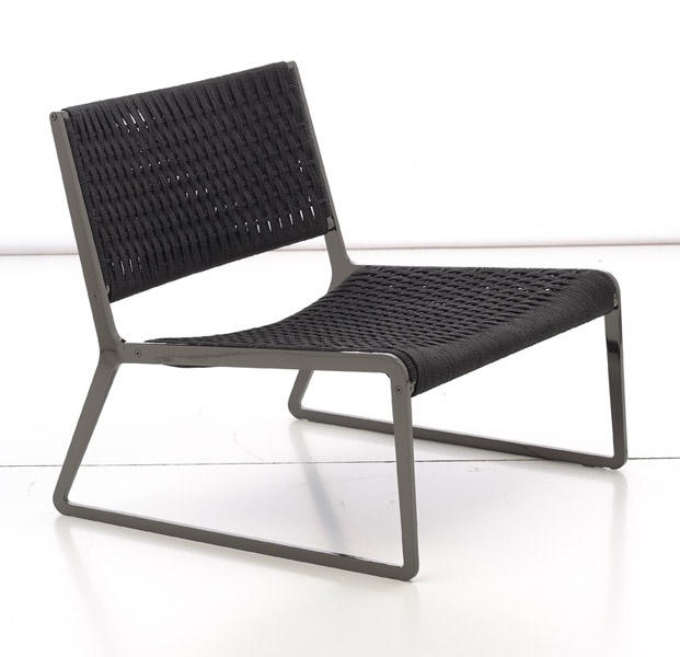 The wicker Wing chair leather Lounge Chair, Alivar - Luxury furniture MR