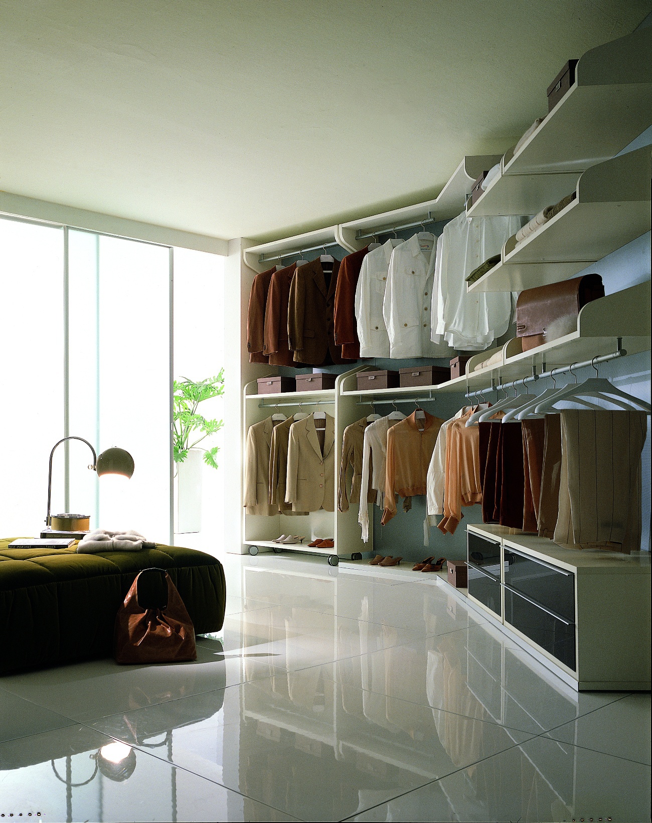 A dressing room for storing clothes and shoes, Move - Luxury furniture MR