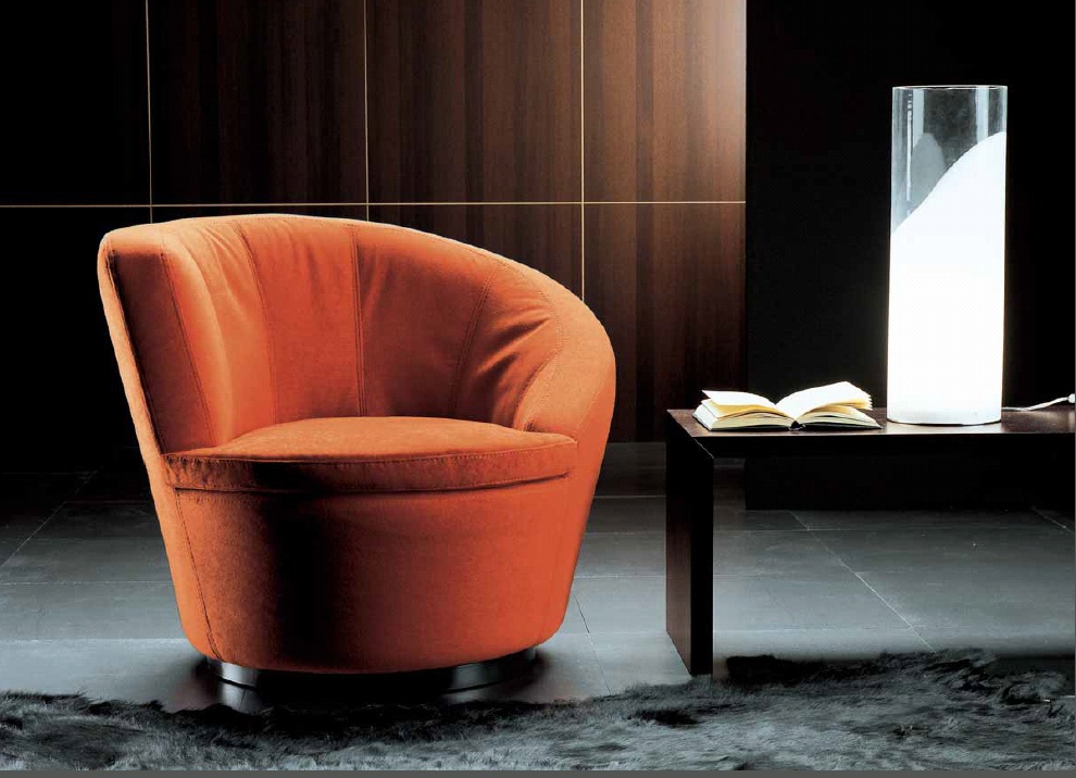 Leslye armchair with asymmetrical backrest, Formerin - Luxury furniture MR