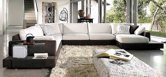 Modular sofa, Diagonal - Natuzzi - Luxury furniture MR