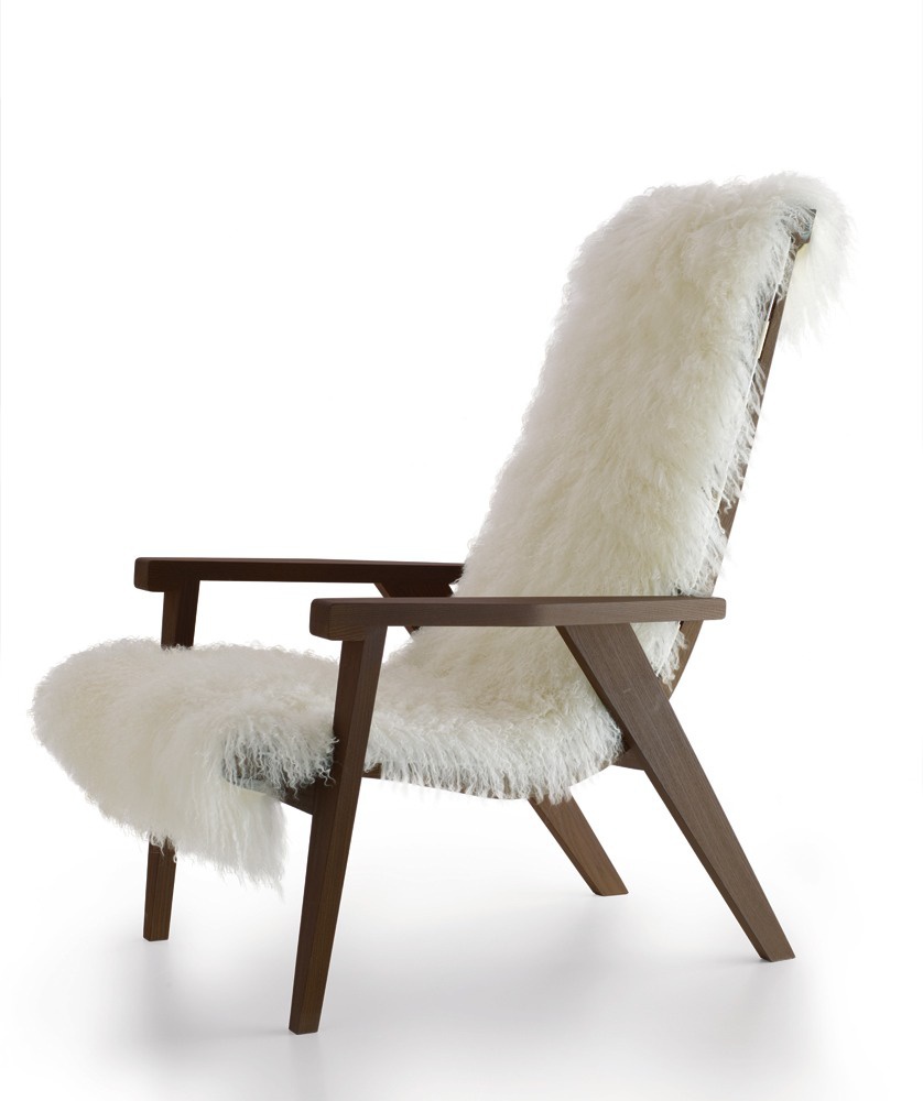 Chair with armrests, J. J - B & B Italia - Luxury furniture MR