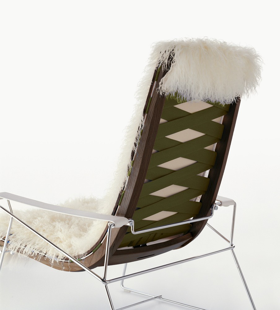 Chair with armrests, J. J - B & B Italia - Luxury furniture MR