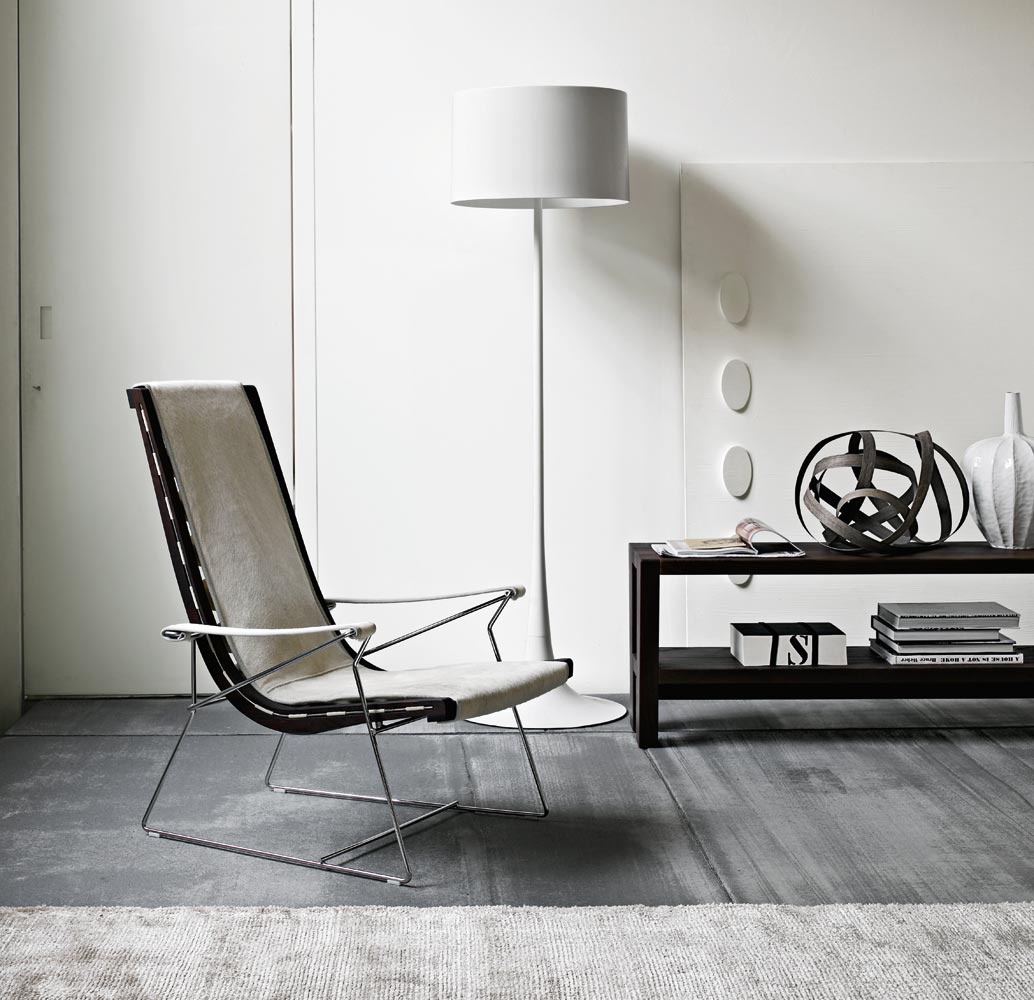 Chair with armrests, J. J - B & B Italia - Luxury furniture MR