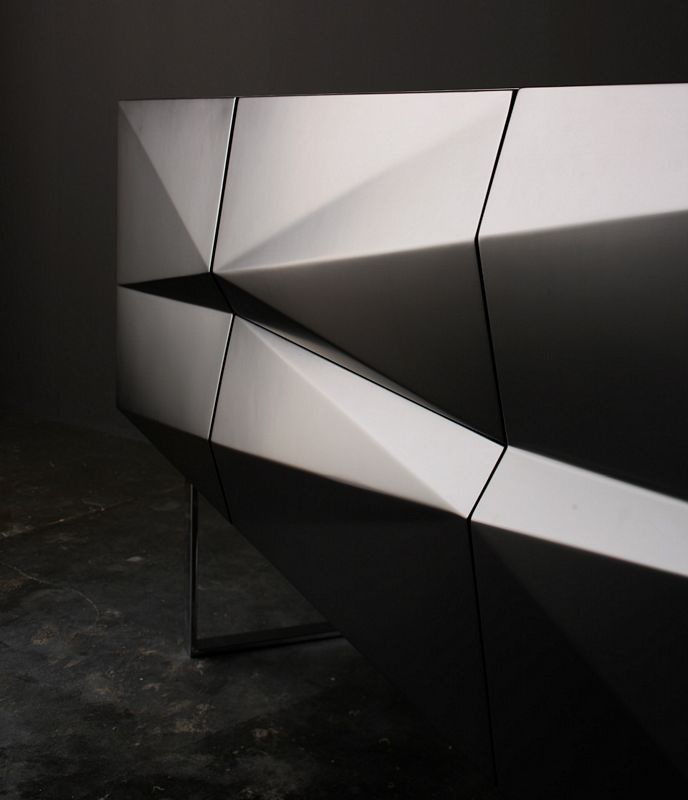 The Cabinet of natural wood in a contemporary style, Cliff, Miniforms ...