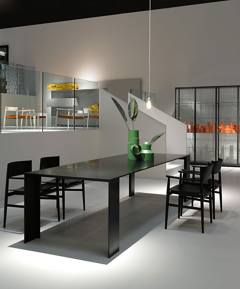 Dining table Metallico metal, Porro - Luxury furniture MR