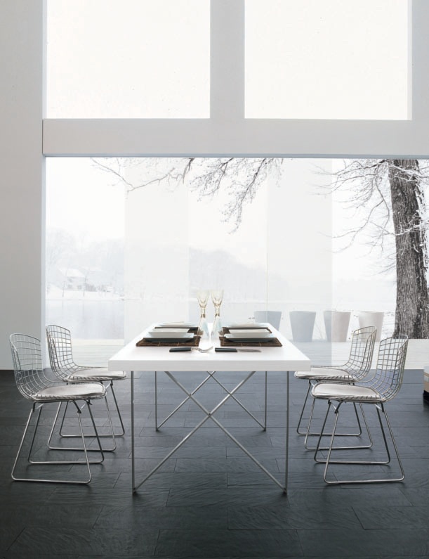 Chair with frame in steel and upholstery of textile fabrics Museum ...