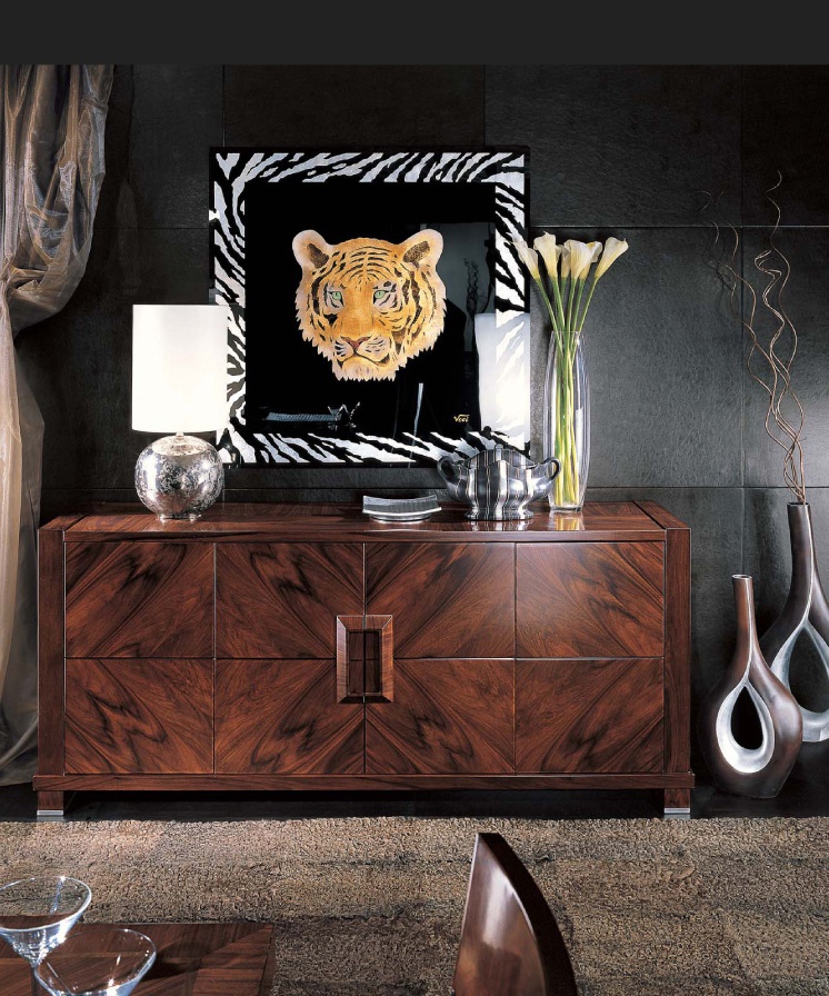 Chest of drawers solid wood on metal base Paradiso, Giorgio Collection ...