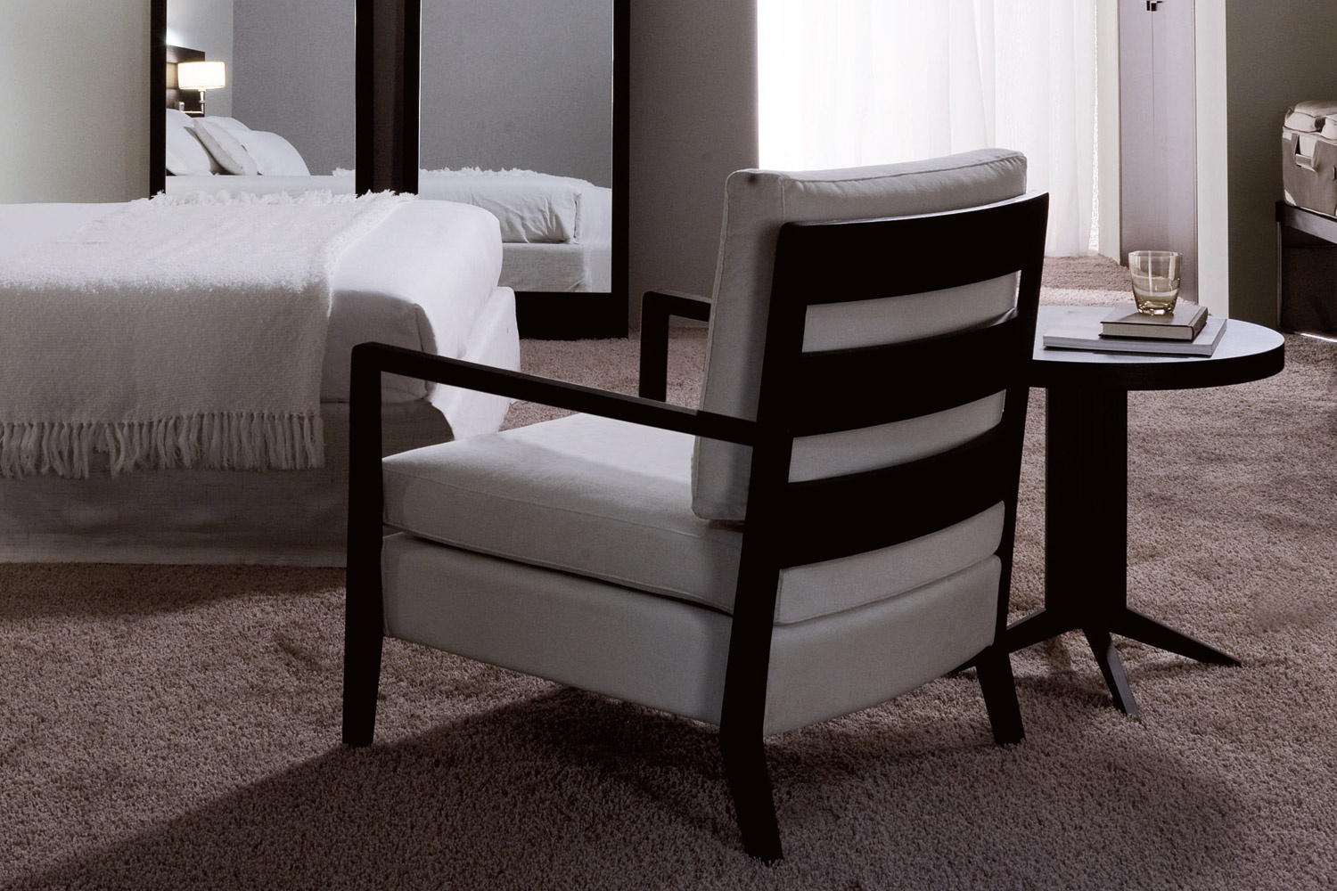 A chair made of MDF Bryant High Max poltrona, Porada - Luxury furniture MR