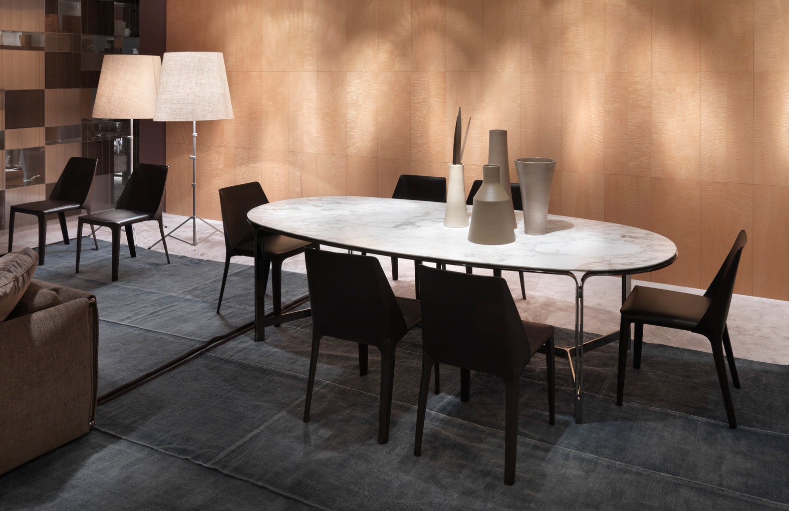 Dining table on metal frame Clarke, Flexform - Luxury furniture MR
