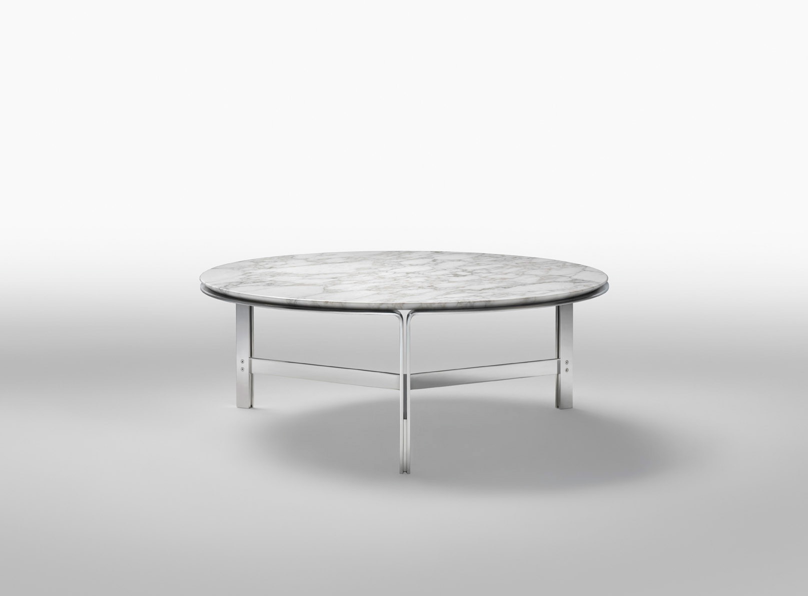 Round coffee table on a metal frame Clarke, Flexform - Luxury furniture MR