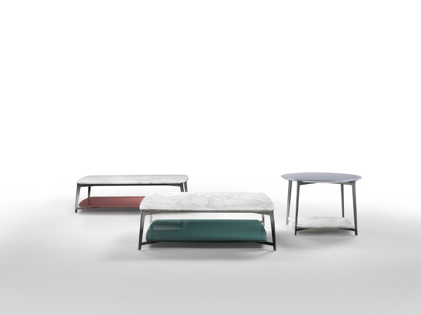 Coffee table with marble top Double Flexform - Luxury furniture MR