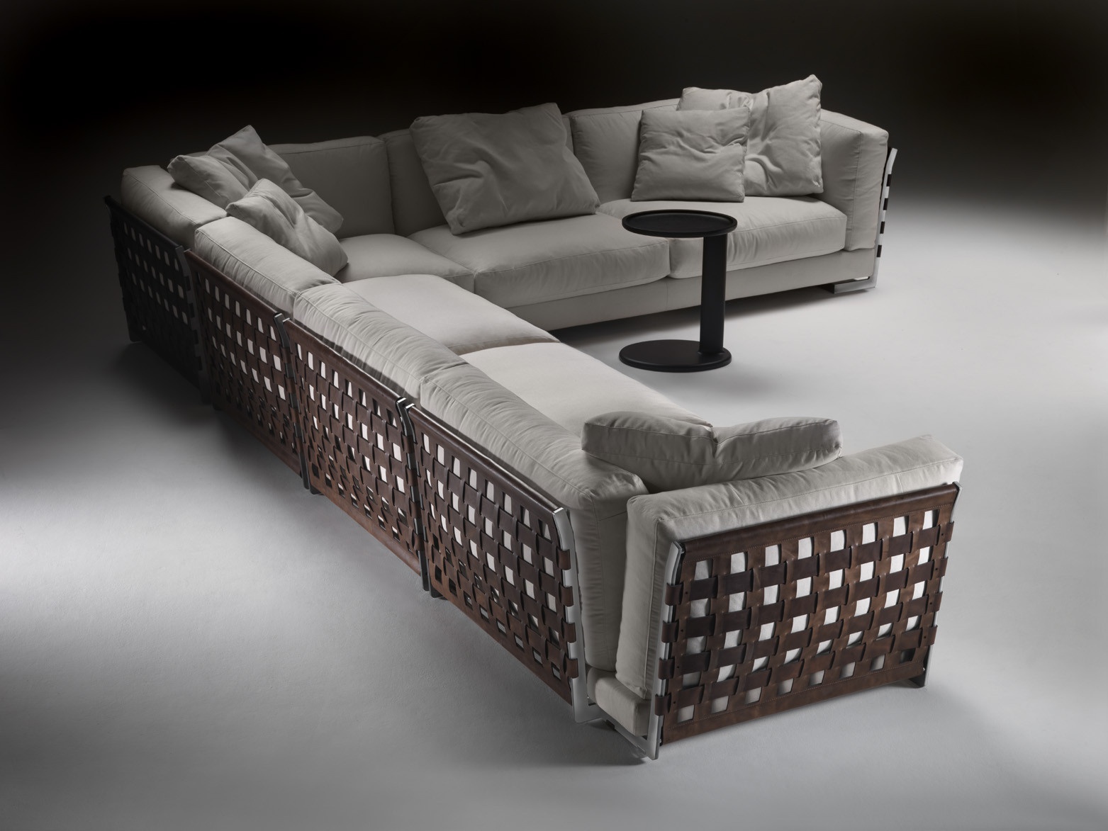 Modular corner sofa on a frame of wood and metal Cestone, Flexform ...
