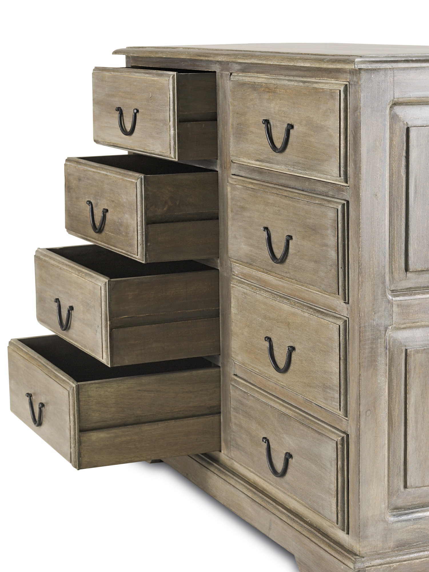 The Cranbourne Eight Drawer chest with the frame of mango wood, Currey ...