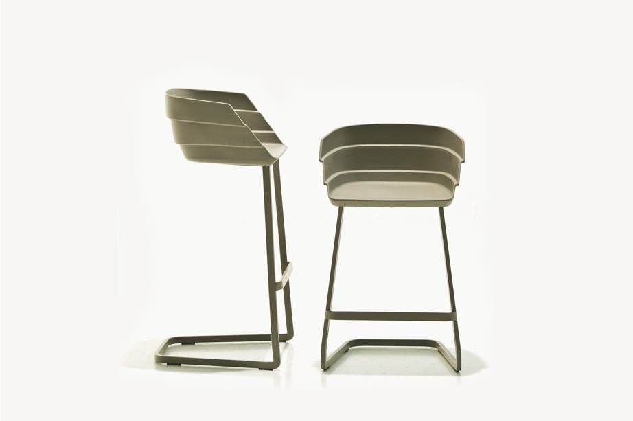 Bar stool made of metal and polypropylene Rift, Moroso - Luxury ...
