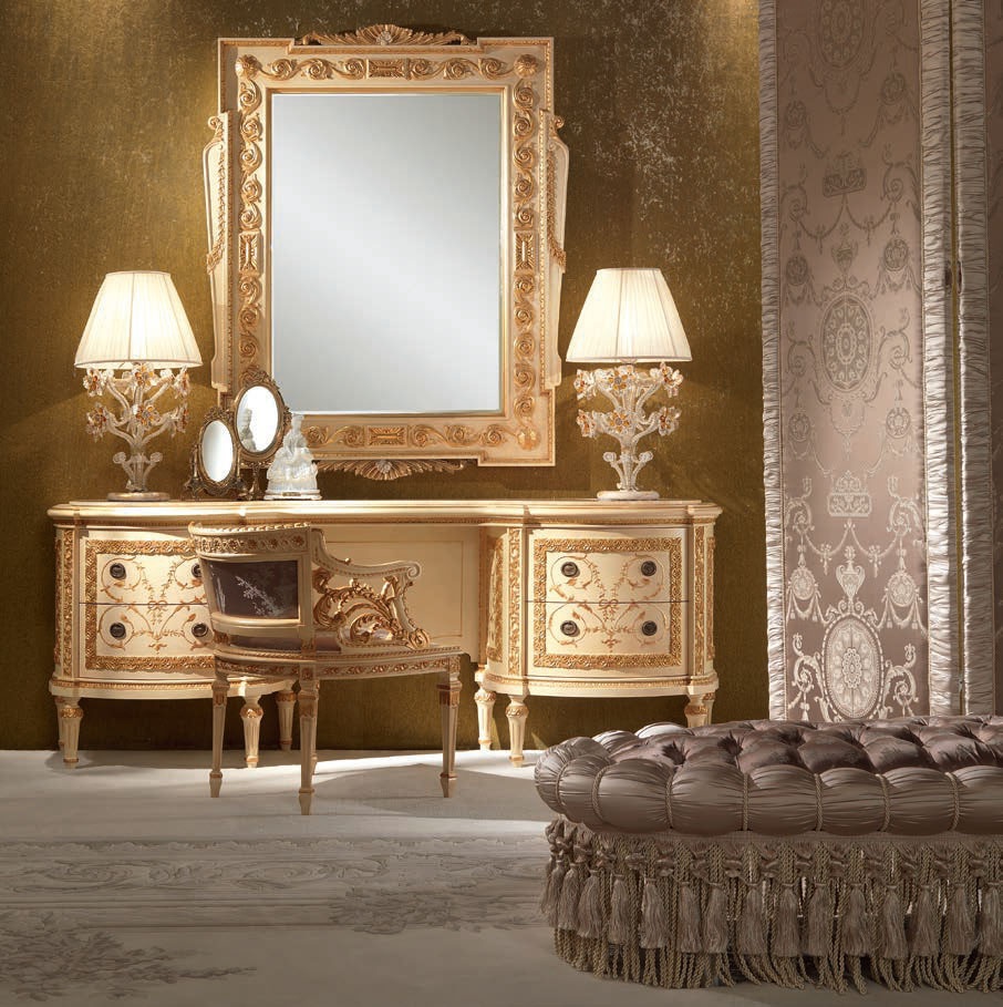 gold colour dressing table