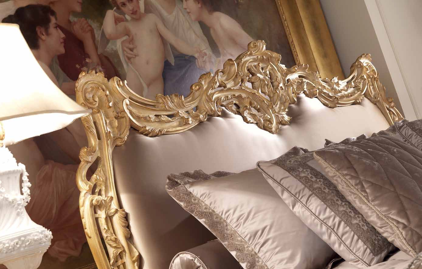 Double bed with high upholstered headboard, Jumbo Collection - Luxury ...