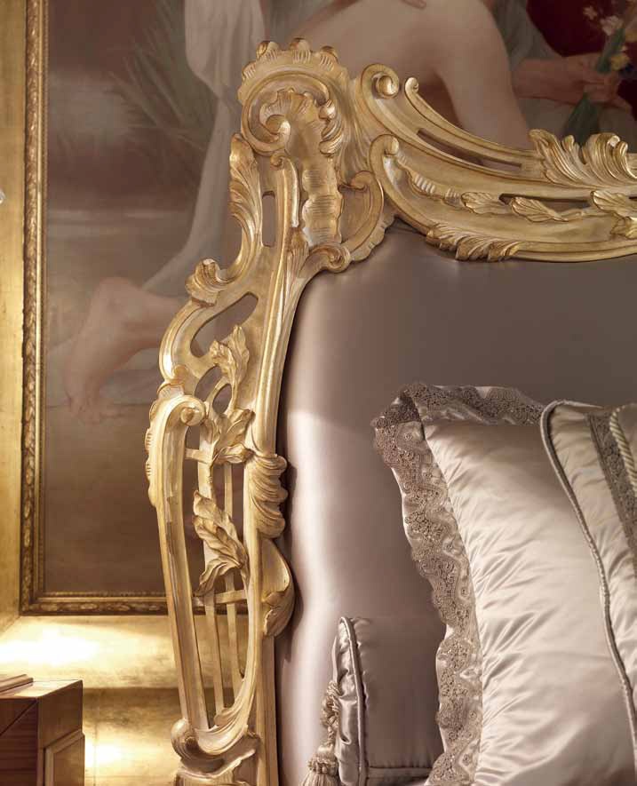 Double bed with high upholstered headboard, Jumbo Collection - Luxury ...