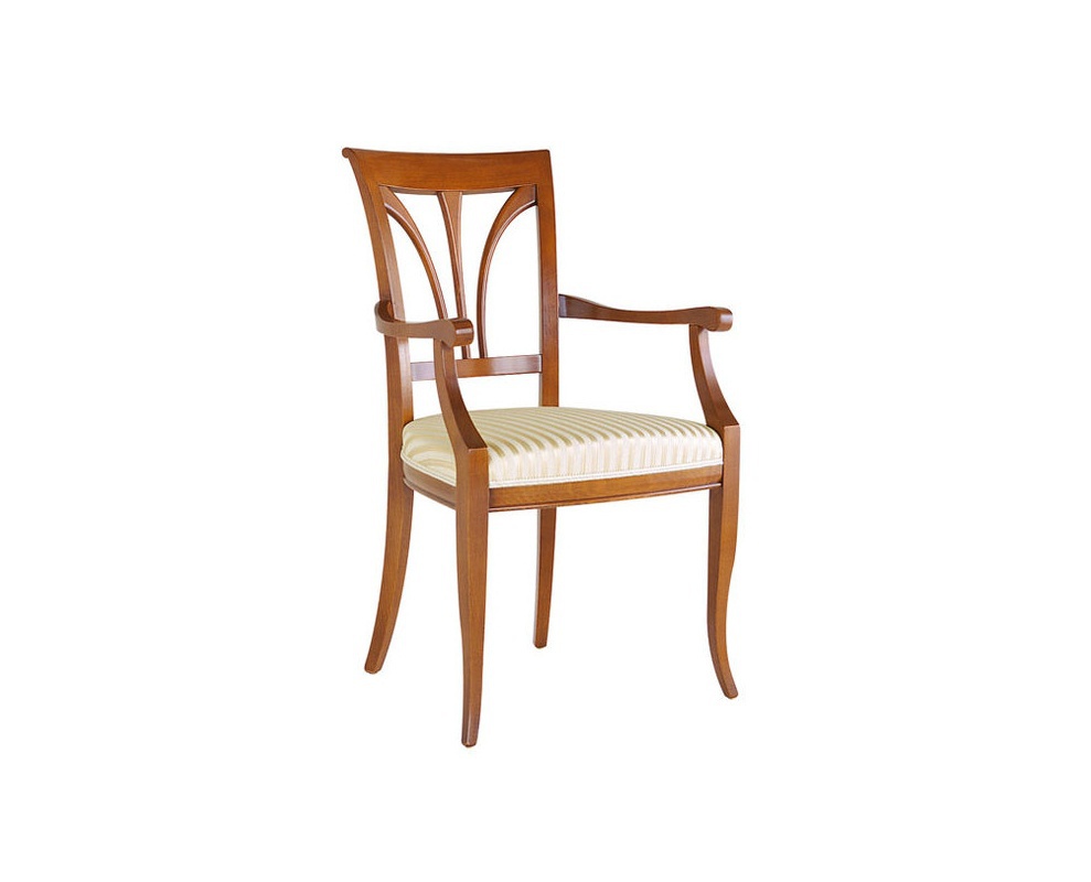 Chair with armrests and upholstered Milano, Selva - Luxury furniture MR