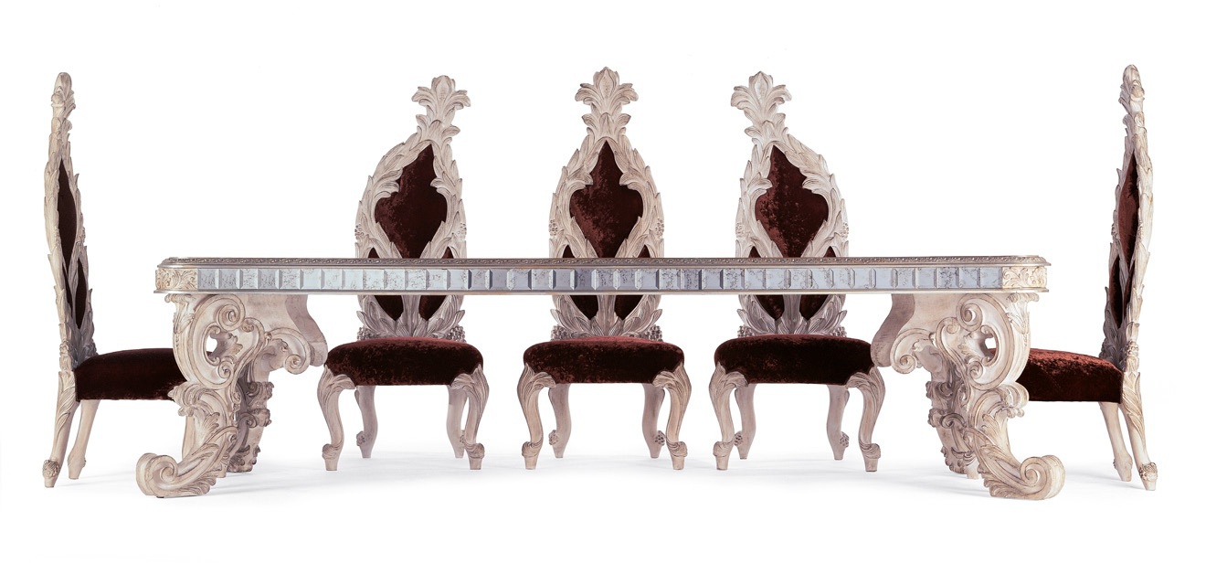 Chair with high backrest in fabric, Jumbo Collection - Luxury furniture MR