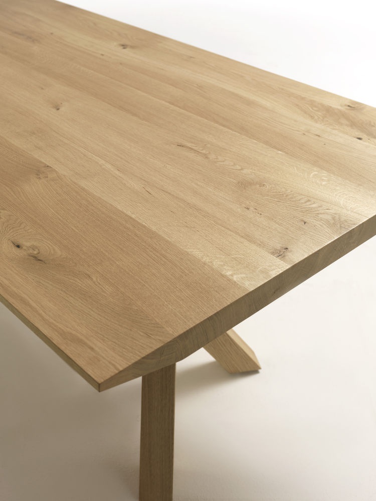 Table with rectangular top made of solid wood Snap Table, Riva 1920 ...