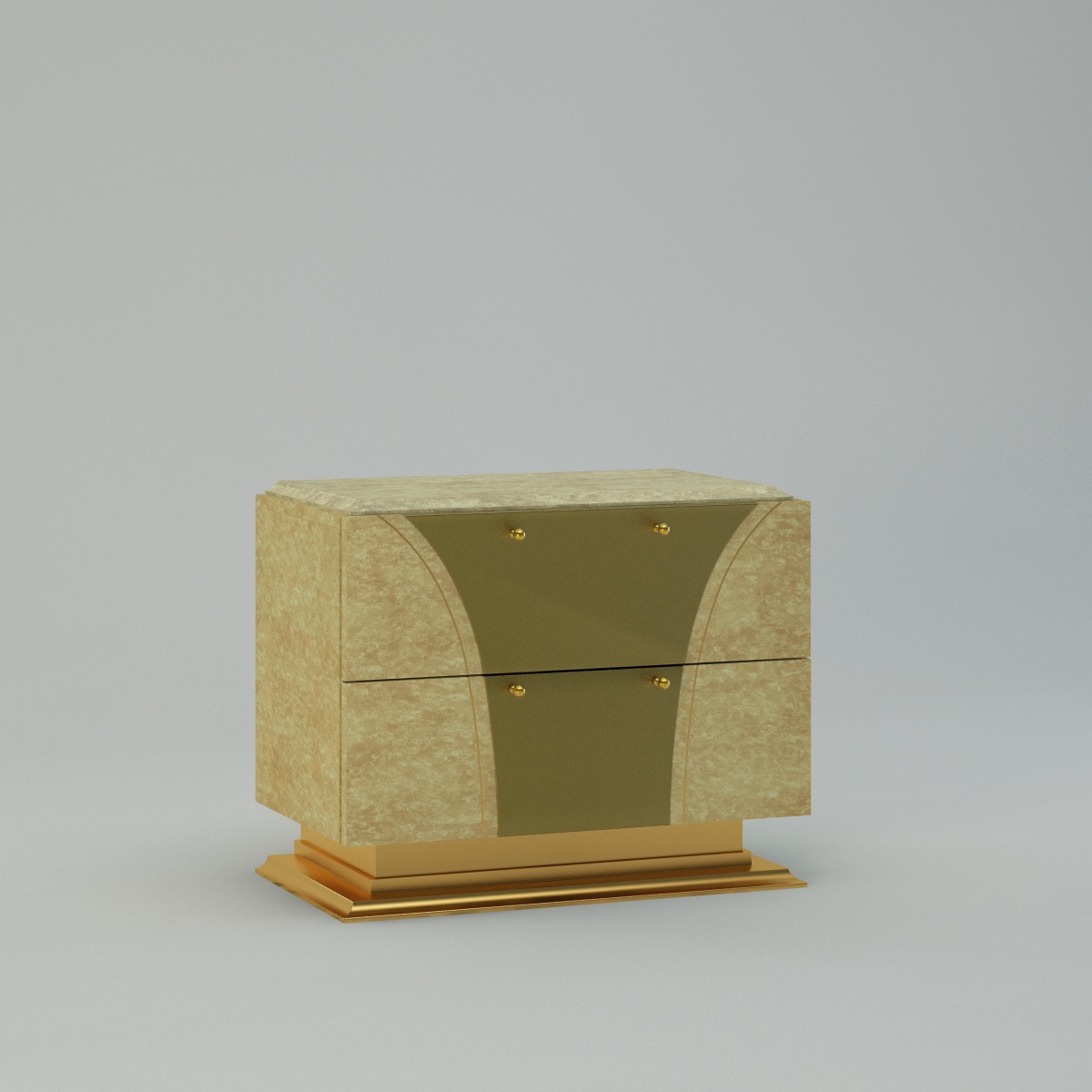 Bedside table solid wood with leather on The Palm, Turri - Luxury ...