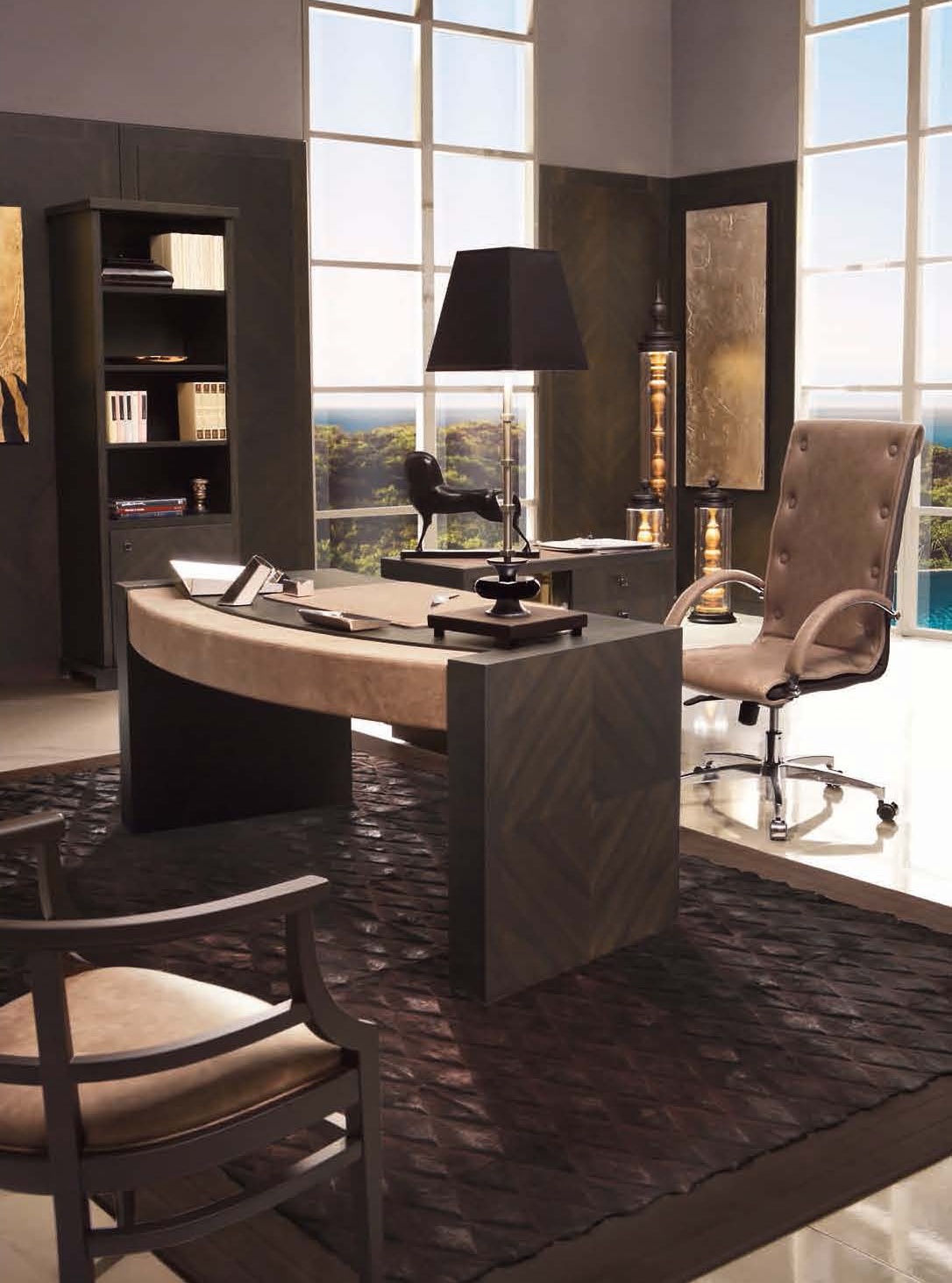 A bookcase with open shelves made of wood Loti, Smania - Luxury ...