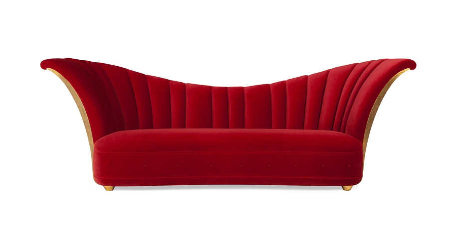 Two seater sofa in fabric Dita, Christopher Guy (Harrison & Gil) - Luxury furniture MR