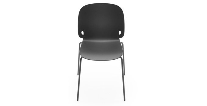 Chair on a metal frame with a high wooden back Intro, Pianka - Luxury ...
