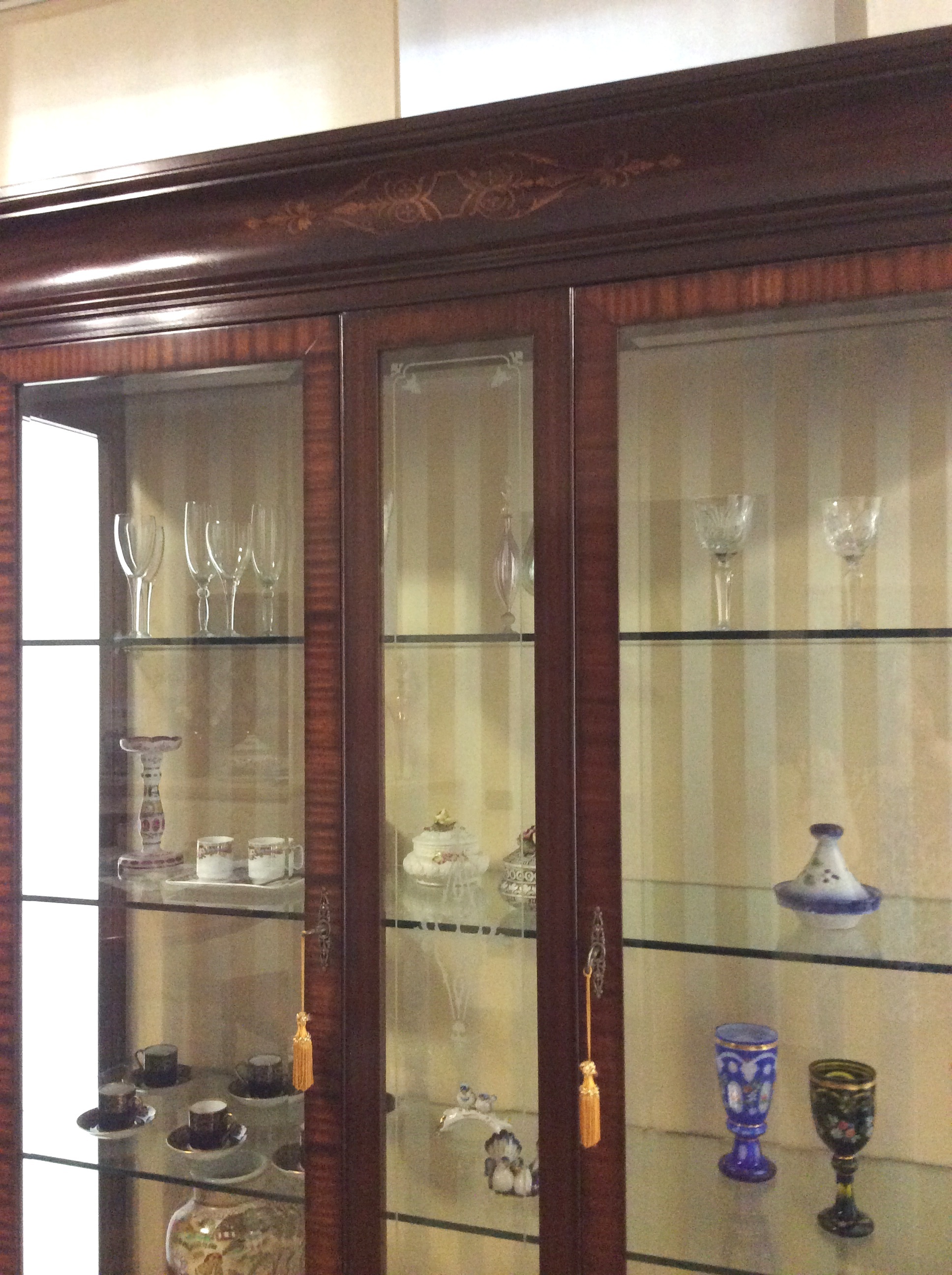 Showcase with inlaid mahogany Moletta Mobili - Luxury furniture MR