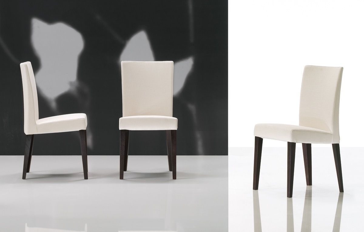 Chair with skirt at the bottom, Creta - Creta Due Poliform - Luxury ...