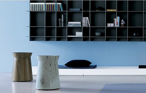 Low table in solid wood sawing sound, Dama - Poliform - Luxury furniture MR