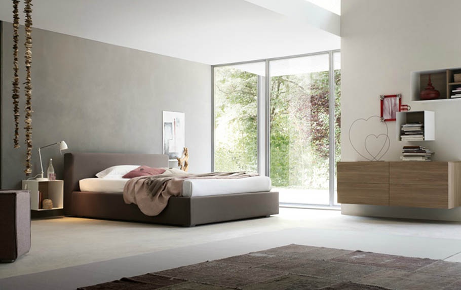 Bed wood and textile Sax, ACF International - Luxury furniture MR