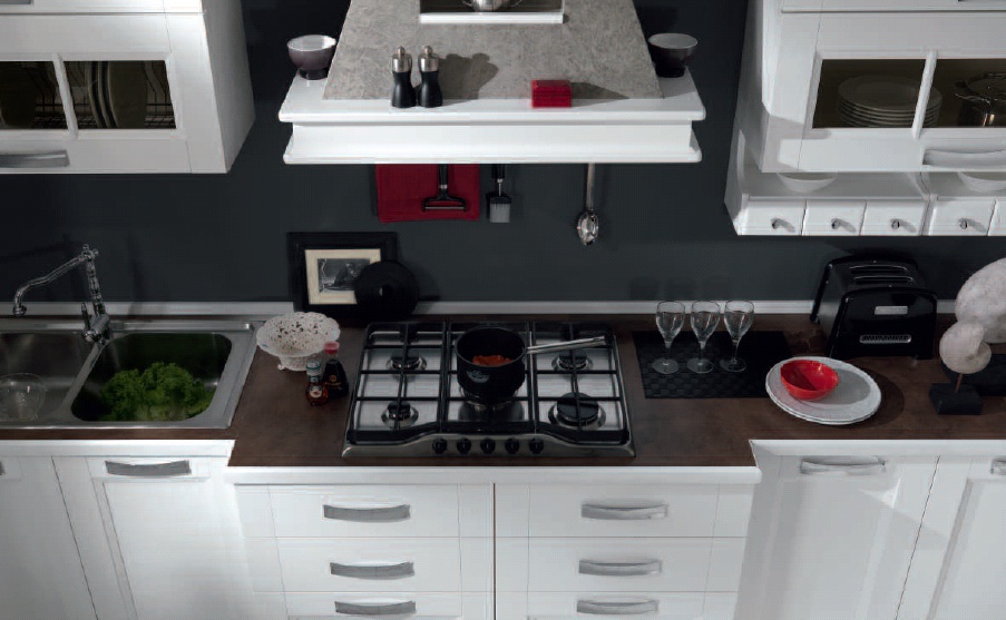 Kitchen (kitchen) from MDF with furniture filling cabinets Merano, Spar ...