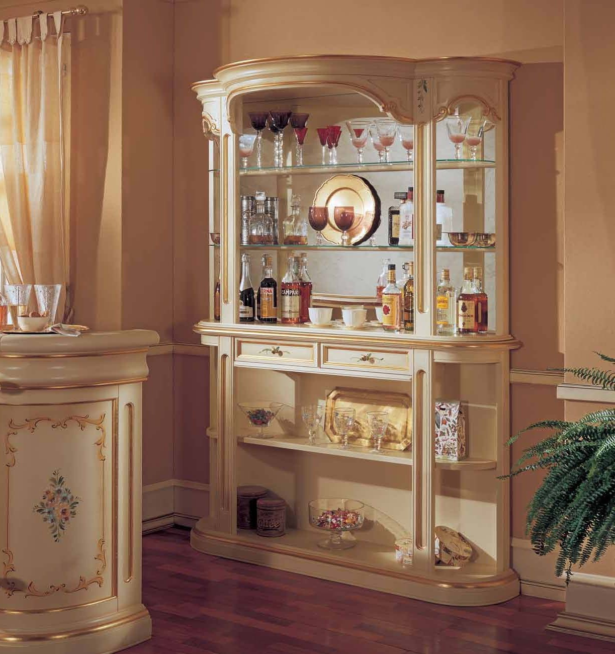 Bar (Suite bar) with a decorative pattern made of wood, Mirandola ...