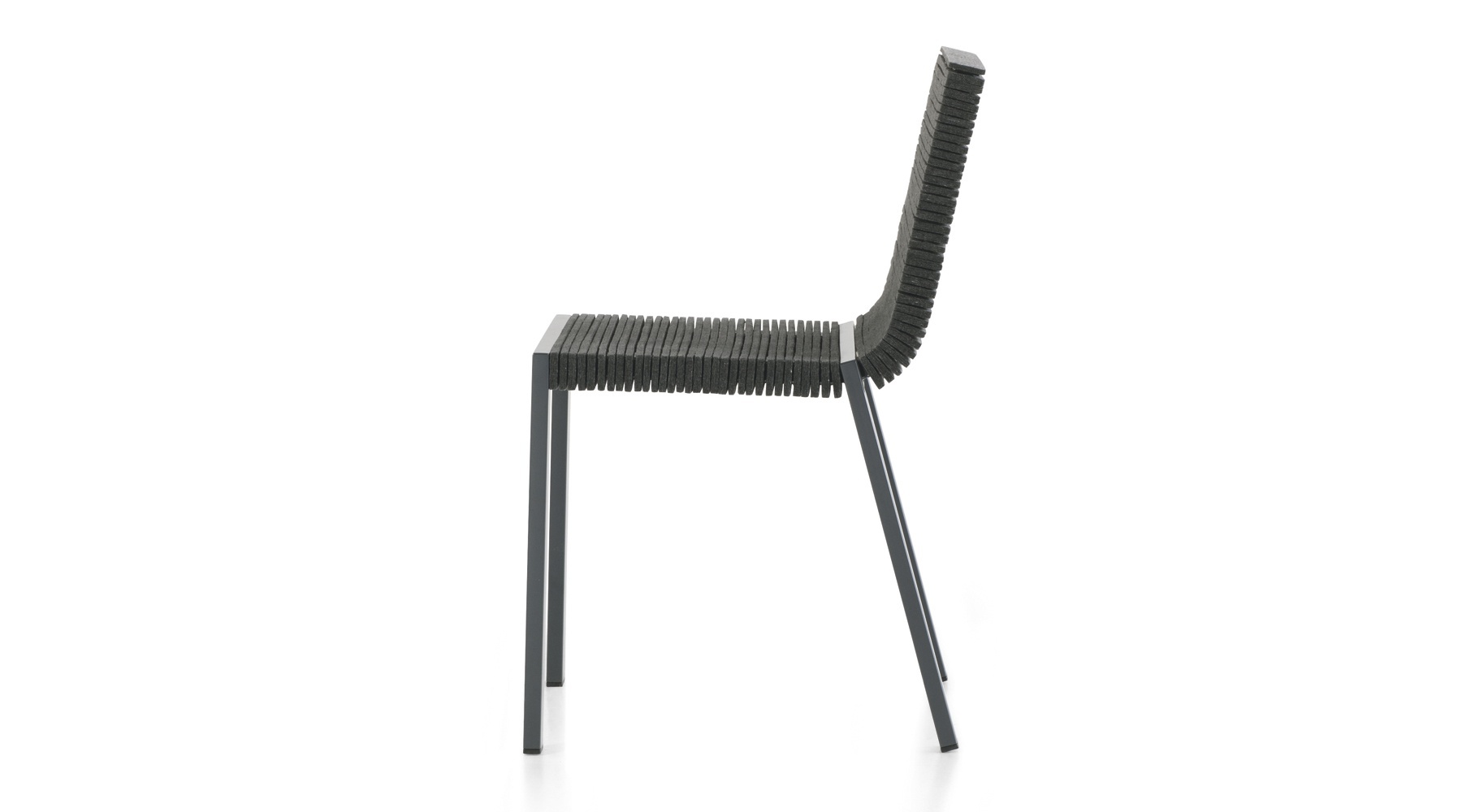 The chair on aluminum frame finished in felt Steps, Lago - Luxury ...