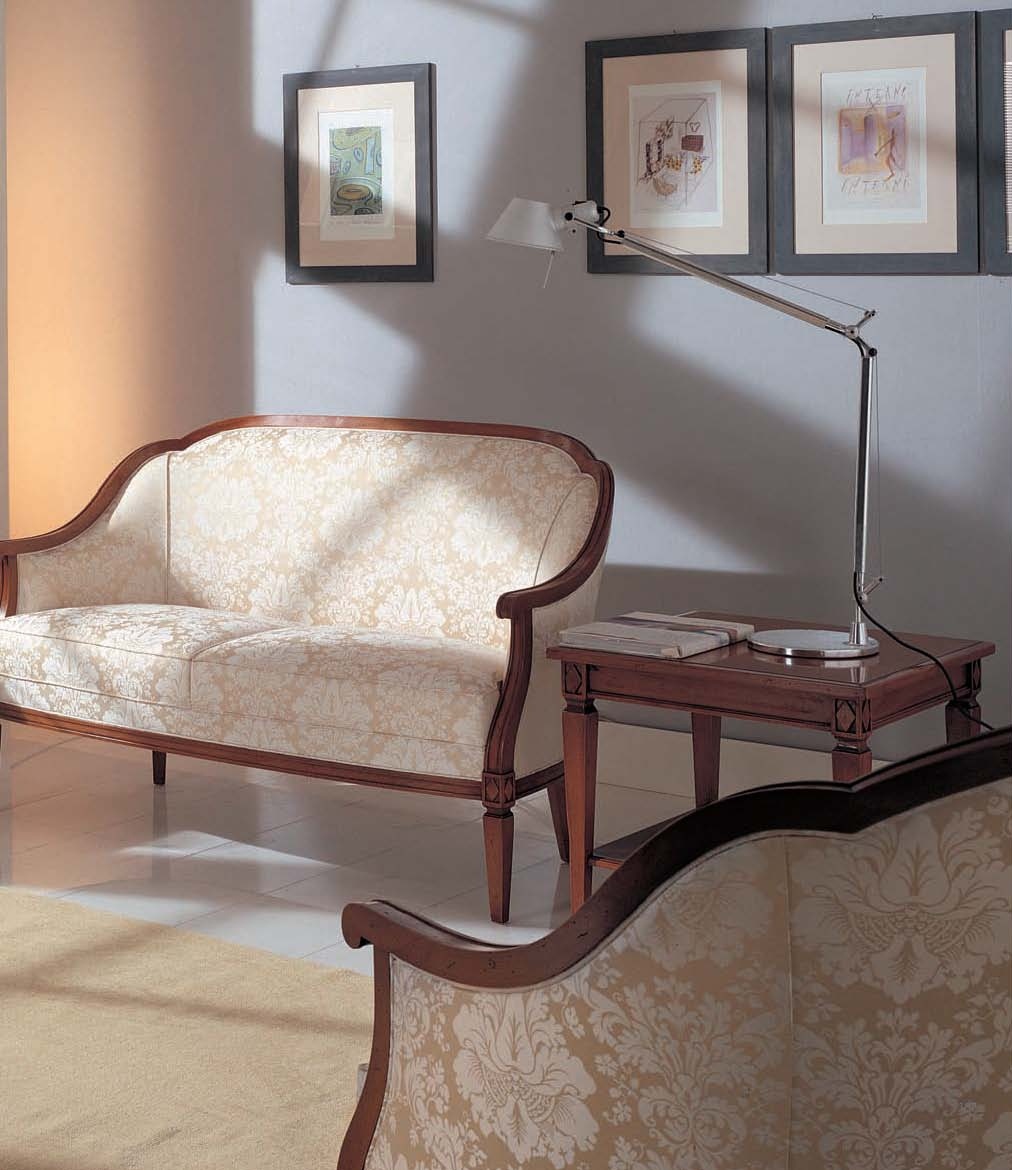 Two seater sofa with soft textile upholstery, Selva - Luxury furniture MR