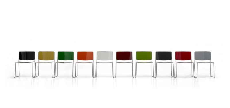 Stackable chair with legs-runners, Spindle Chairy Tale - Porro - Luxury ...