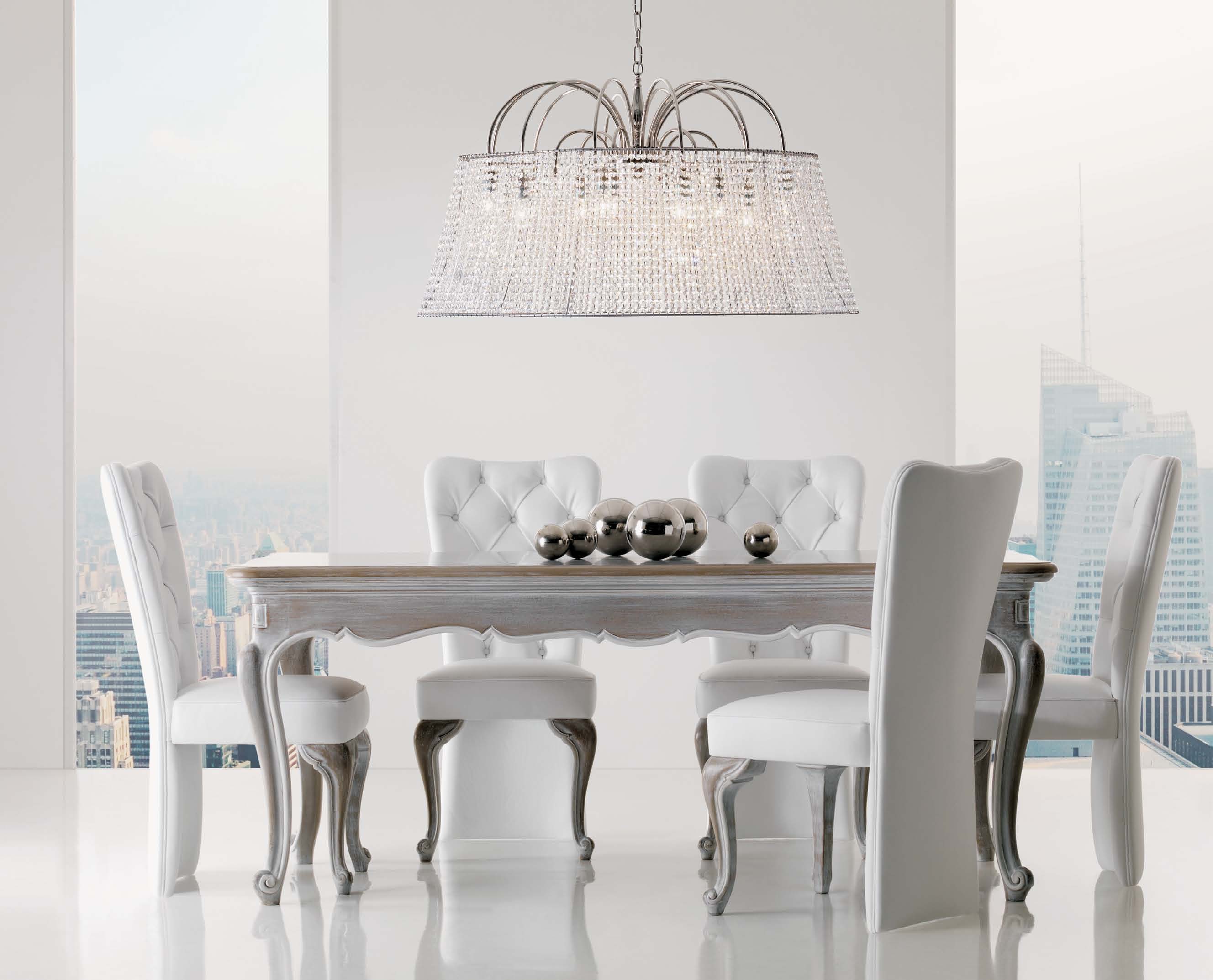 Dining room set bleached oak legs Renoir Signoria, Tosconova - Luxury ...