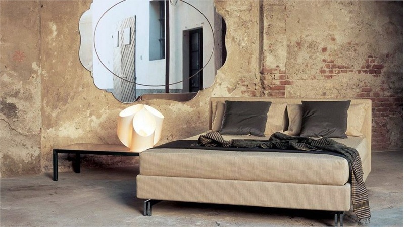 Bed with high headboard on a steel frame Alexander, Mussi - Luxury ...